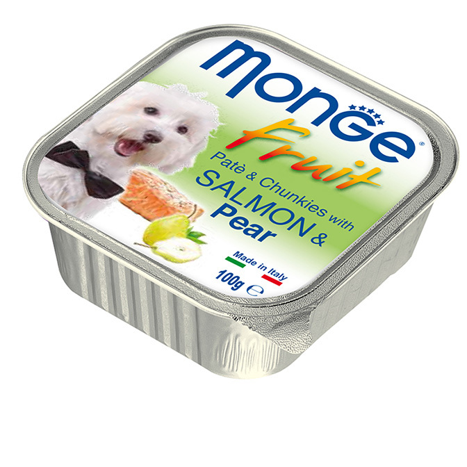 Monge Пастет 100g. - със сьомга и круша | Zooland-varna.com