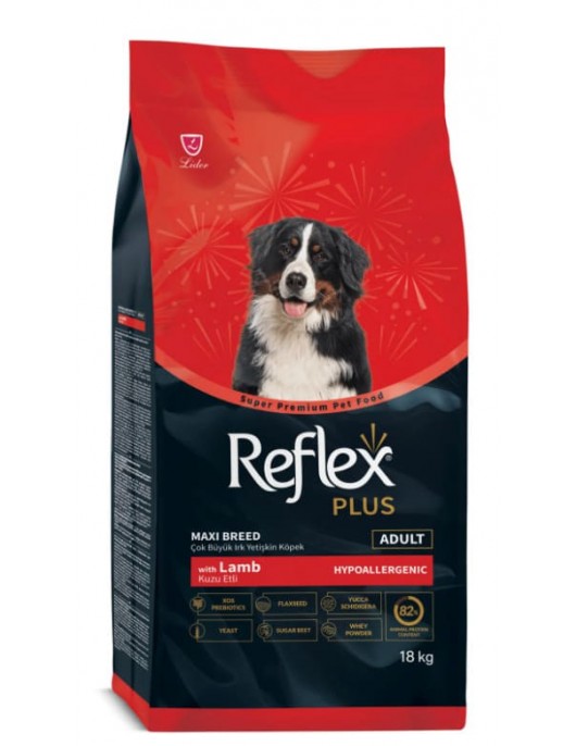 Reflex Plus Dog Adult Maxi Lamb – Супер премиум храна за едри породи с ...
